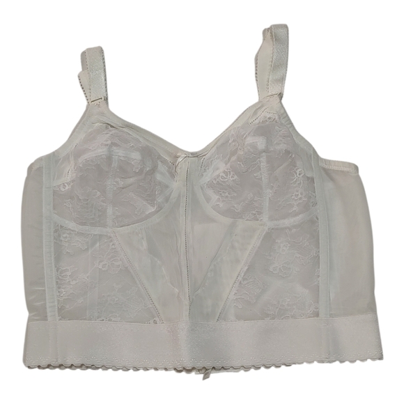 Bali | Intimates & Sleepwear | Vintage Bali White Corset Longline Bra ...